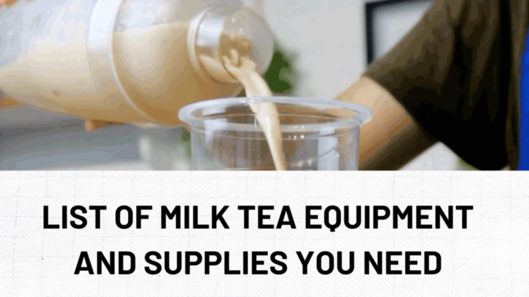 Milk Tea Equipment Needed – inJoy