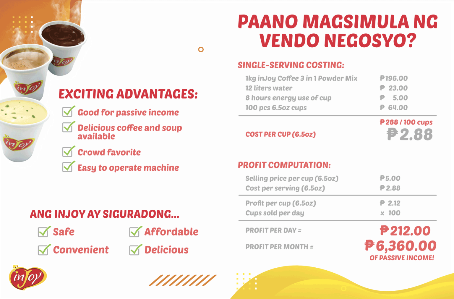 Vendo Coffee Machine Business – inJoy